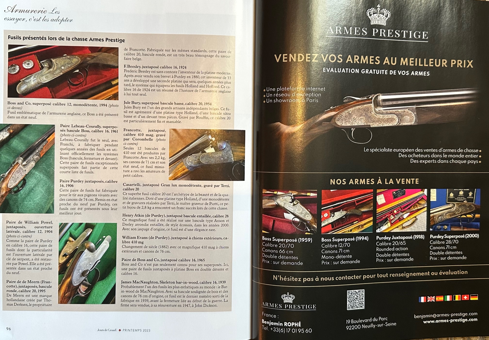 Jours de chasse - N°91 - Printemps 2023 - Armes Prestige